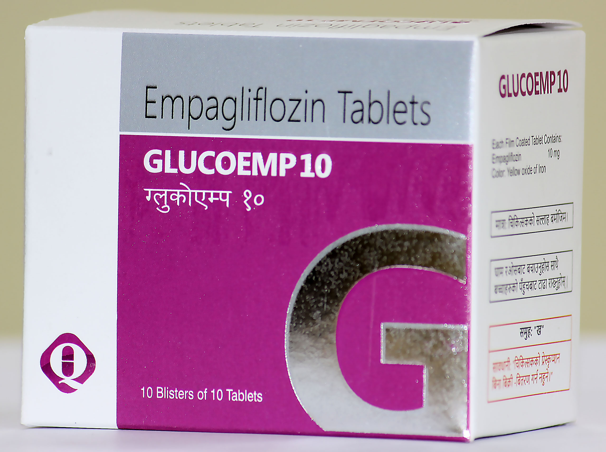 Glucoemp 10 Empagliflozin 10 Mg QbD Pharmaceuticals Pvt Ltd Order